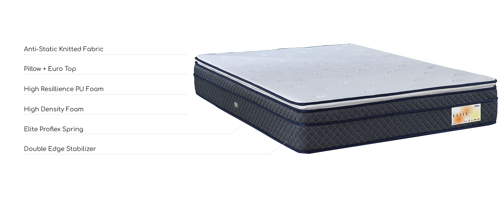 Vono Elite 12" Mattress Only | The Furniture Mall